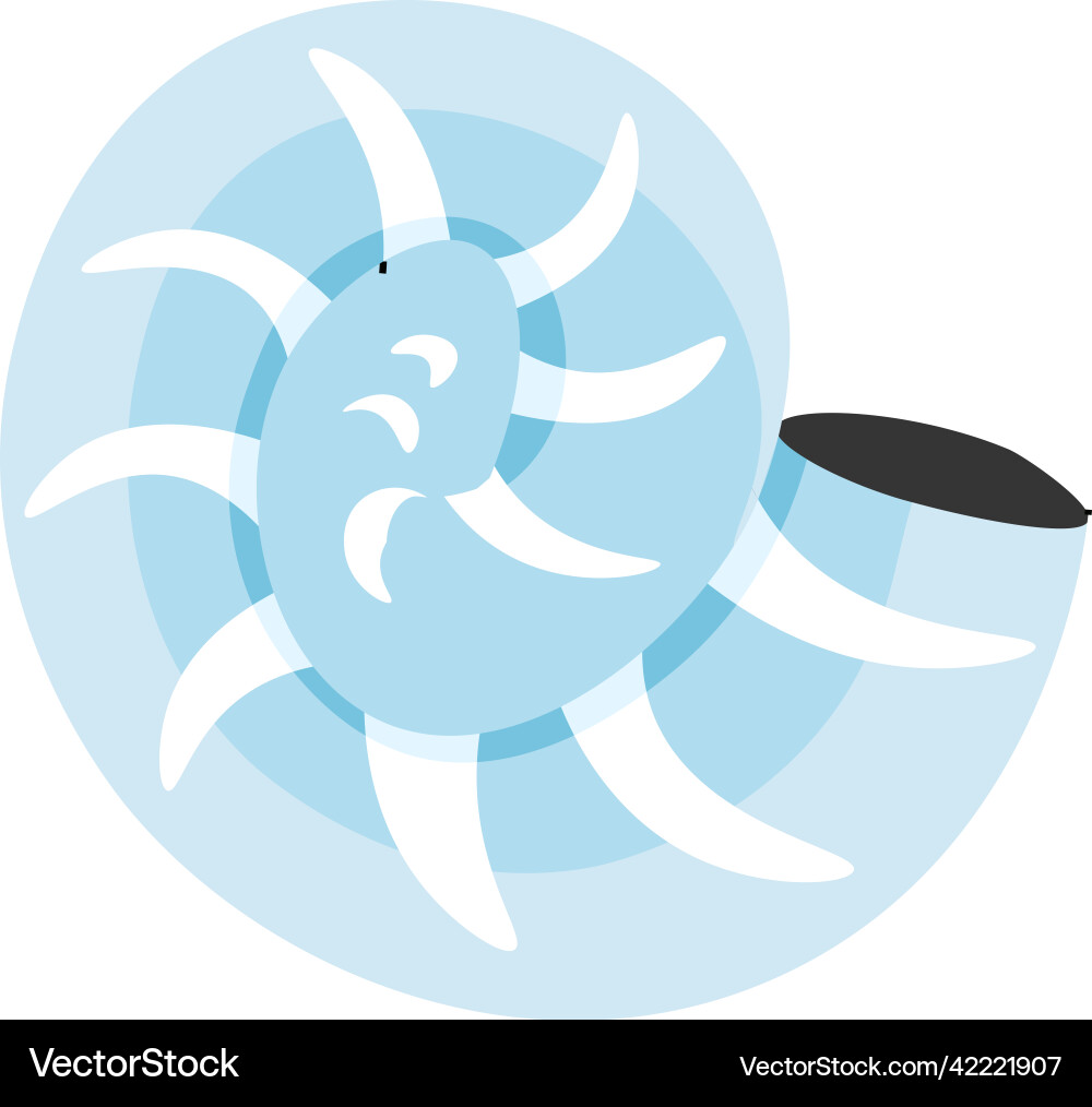 Sea shell or conch marine and nautical decor Vector Image