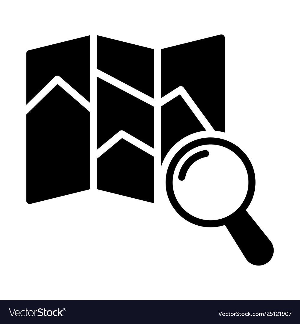 Search map Royalty Free Vector Image - VectorStock
