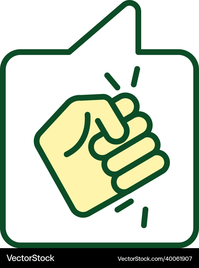 Threatening violence via text message rgb color Vector Image