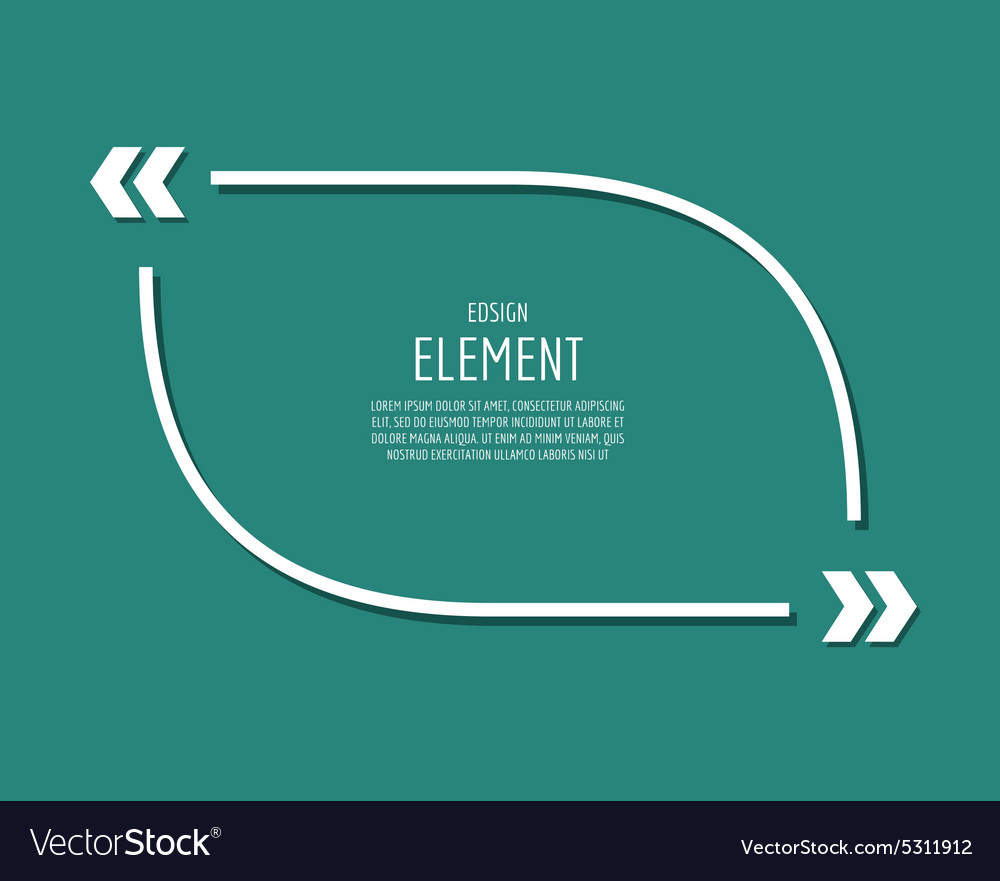 Abstract arrow element shape isolated Royalty Free Vector