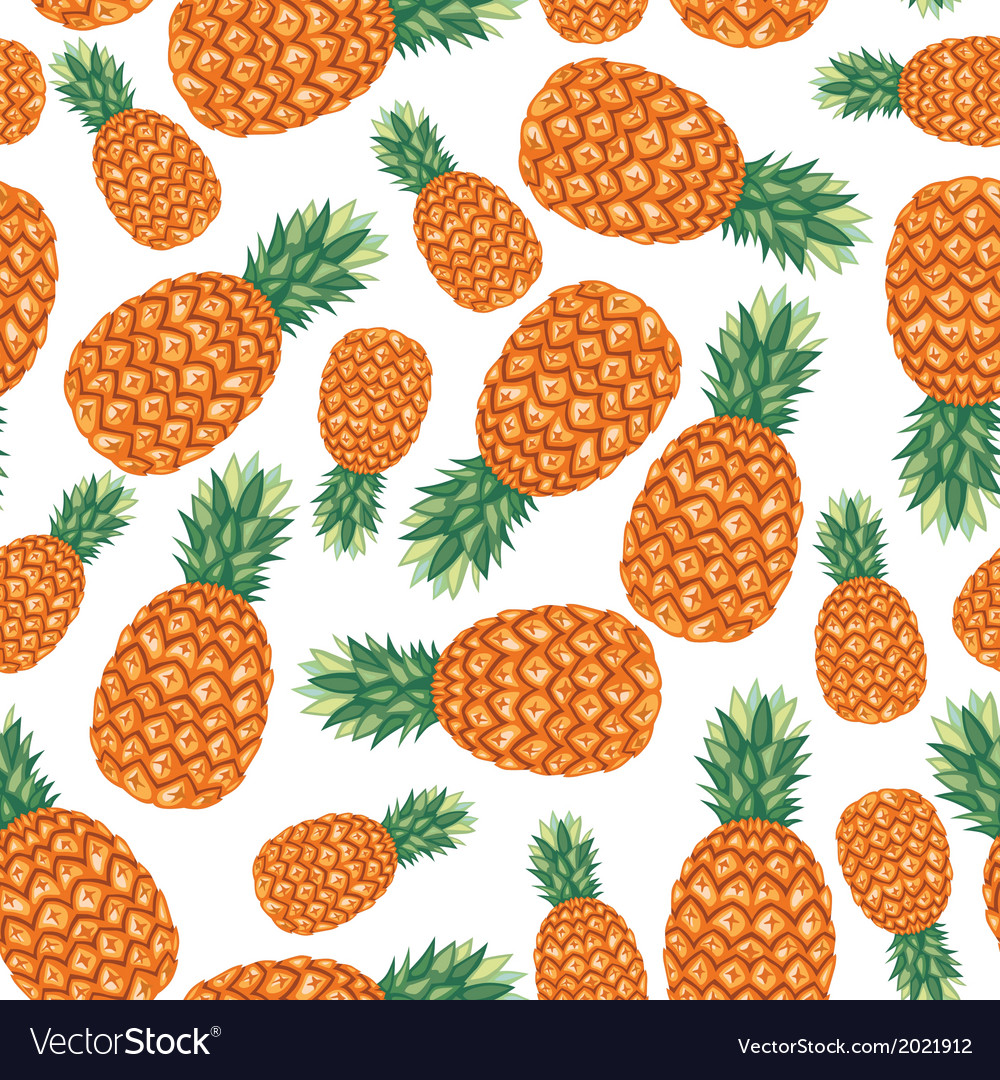 Ananas pattern Royalty Free Vector Image - VectorStock
