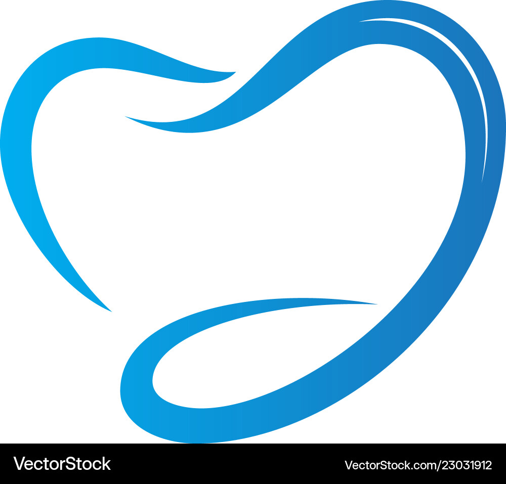 Dent abstract sign business logo Royalty Free Vector Image