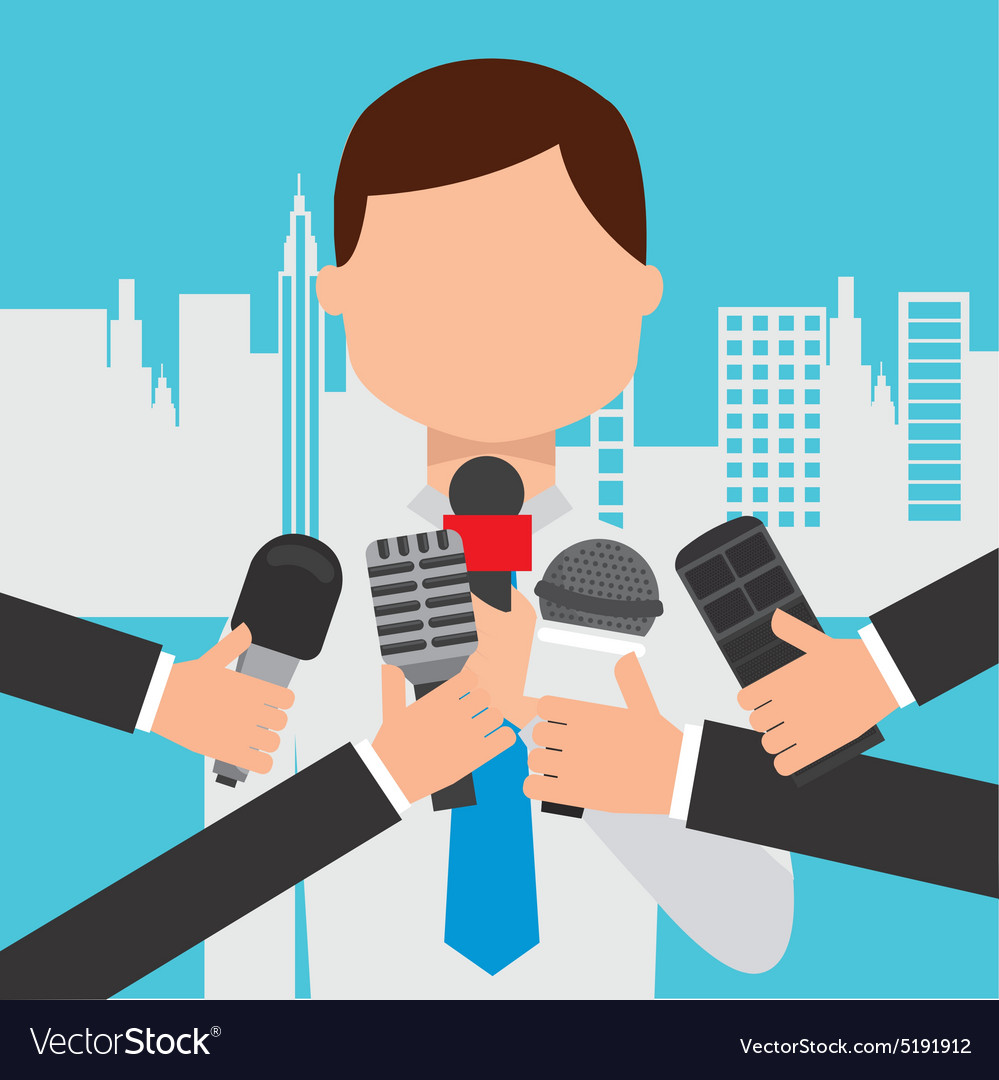 Interview concept Royalty Free Vector Image - VectorStock