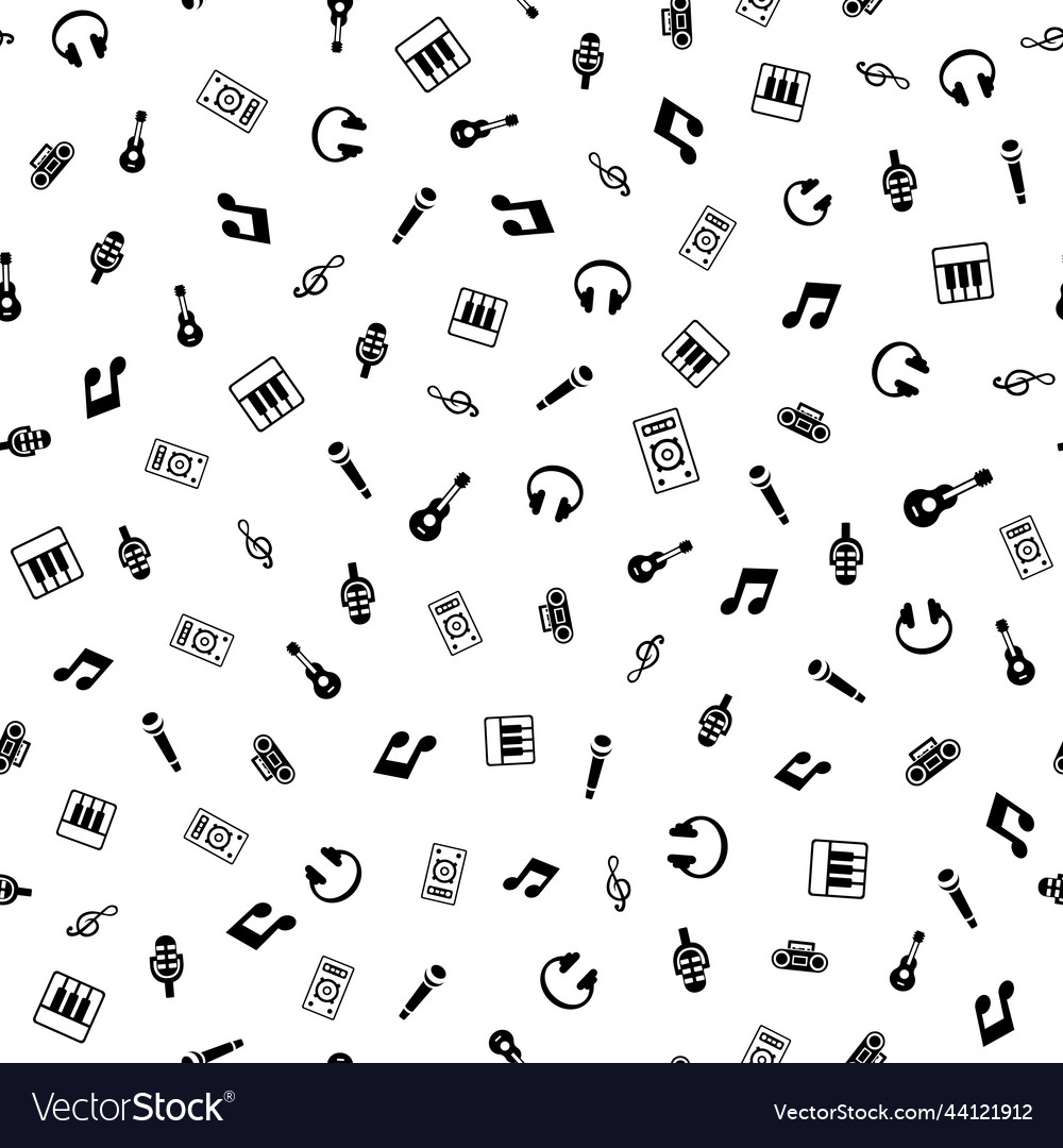 Music seamless pattern background texture Vector Image