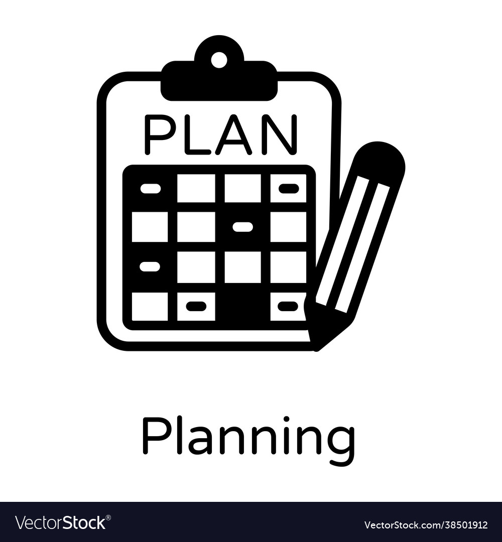 Planning Royalty Free Vector Image - VectorStock