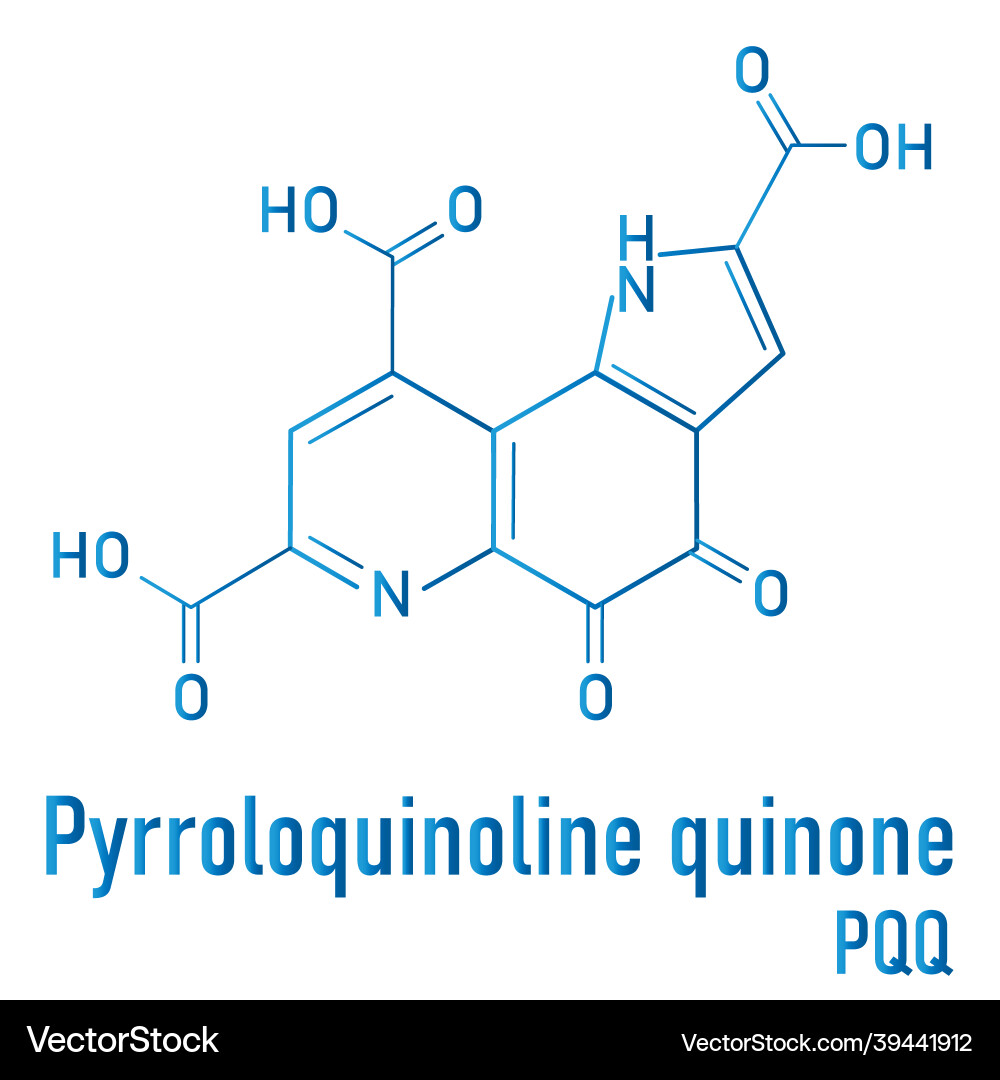 Pyrroloquinoline quinone molecule skeletal formula