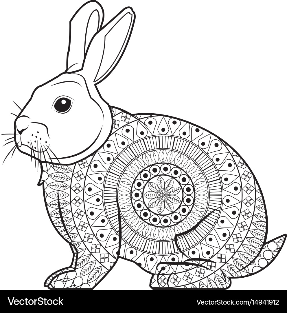 Wild rabbit nature rodent farm image Royalty Free Vector