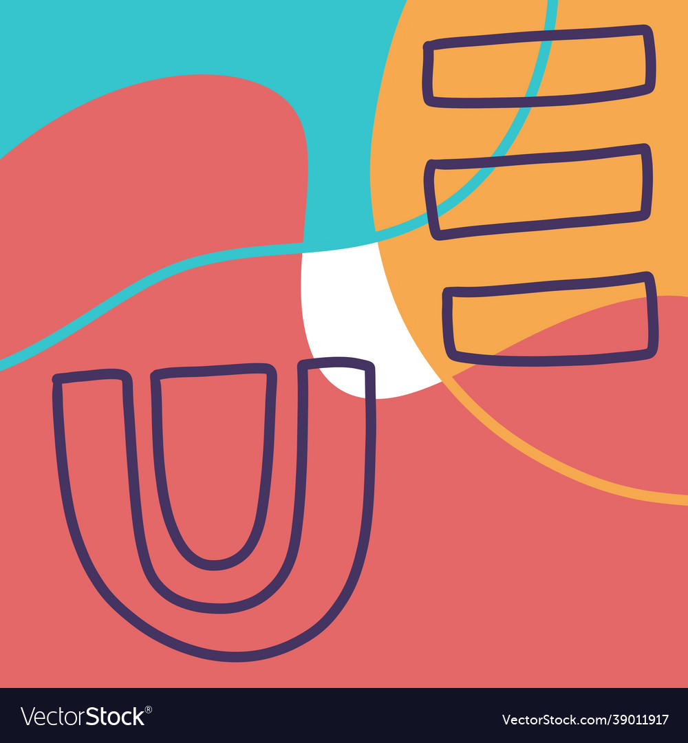 Colorful abstract art minimalism concept Vector Image