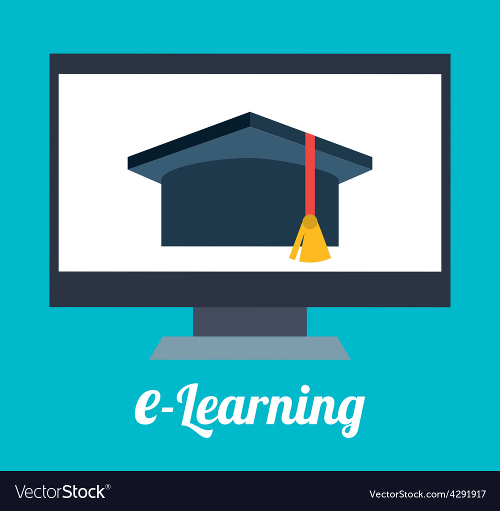E-learning concept Royalty Free Vector Image - VectorStock