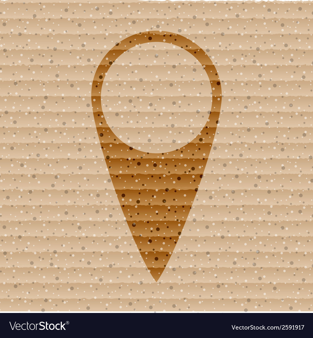 Map pointers flat modern web button and space Vector Image