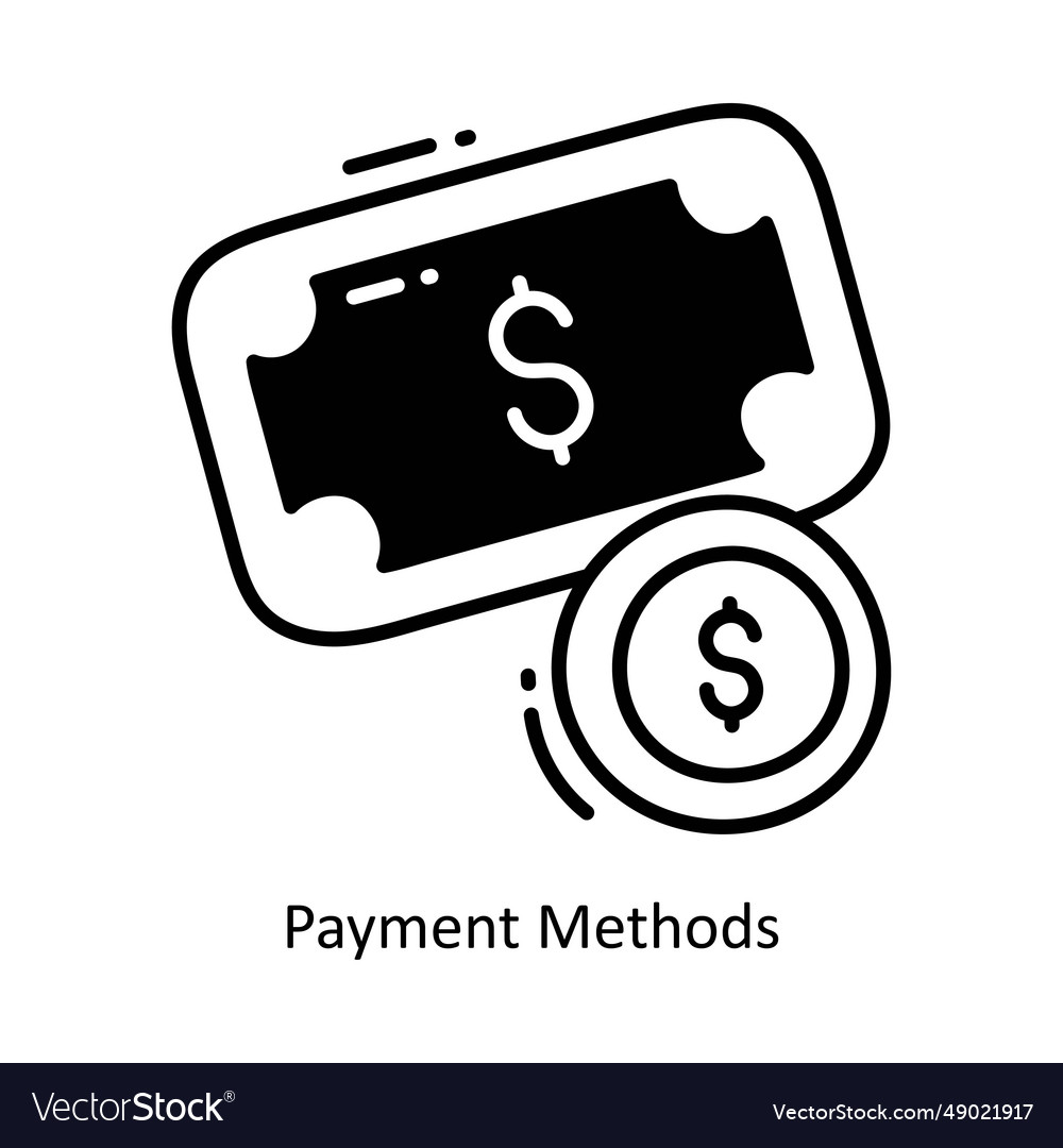 Payment methods doodle icon design e Royalty Free Vector