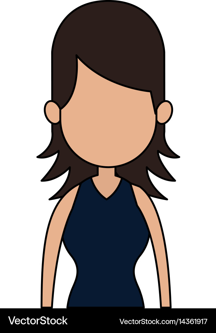 Woman cartoon icon image Royalty Free Vector Image