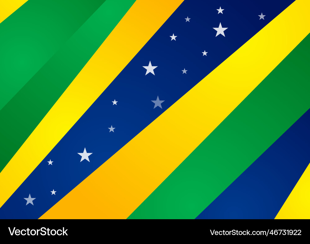 Abstract concept striped brazilian background Vector Image