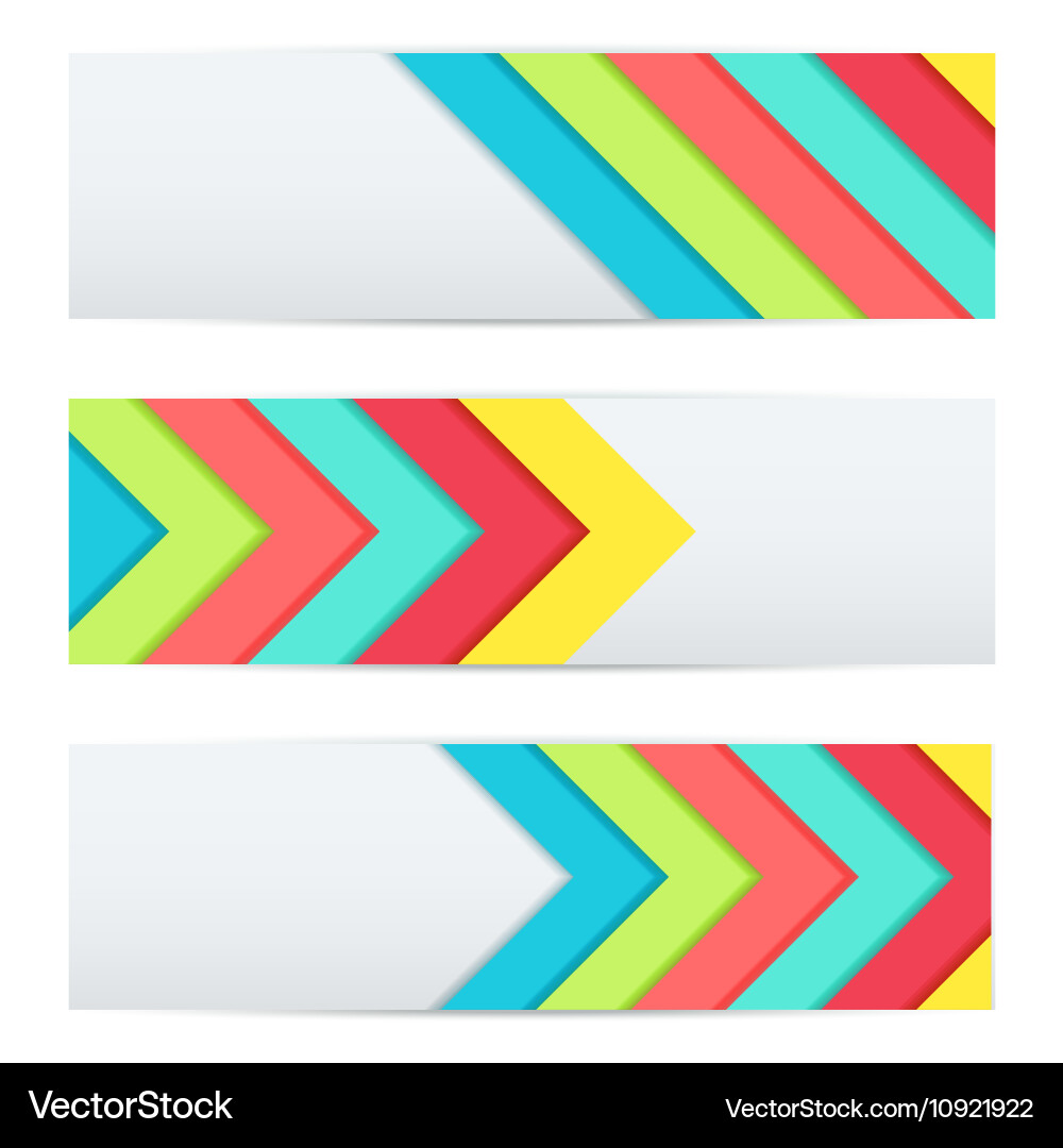 Banner of modern material design Royalty Free Vector Image