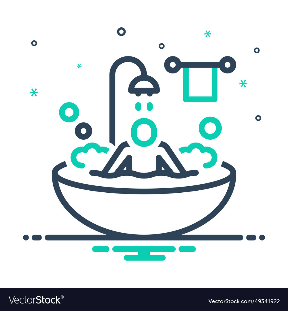 Bathing Royalty Free Vector Image - VectorStock