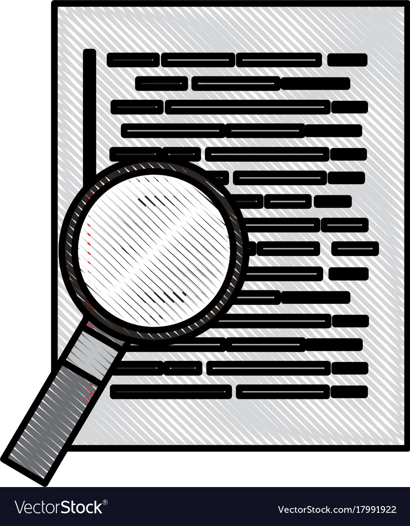 Document web page magnifier developer language Vector Image