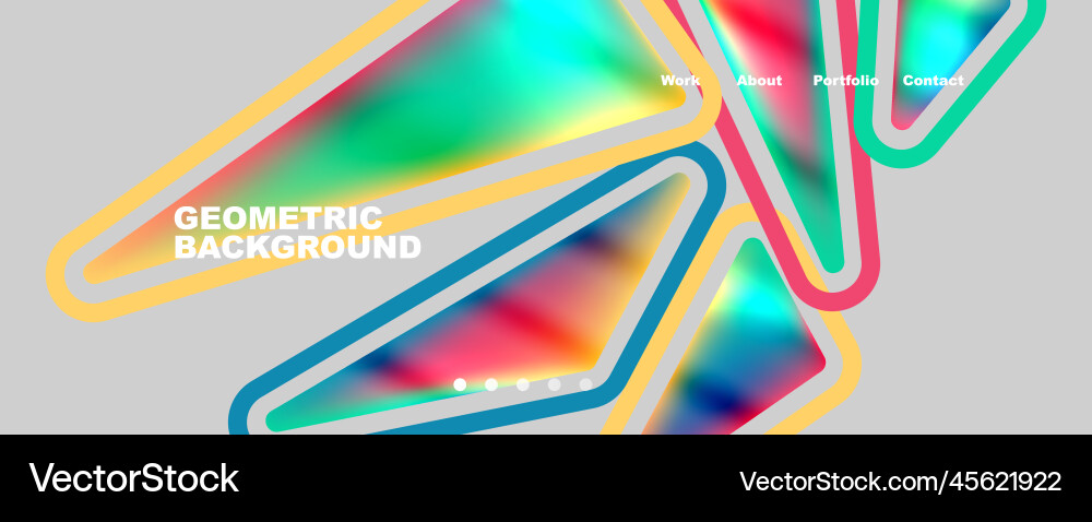 Geometric shapes minimalist abstract background Vector Image