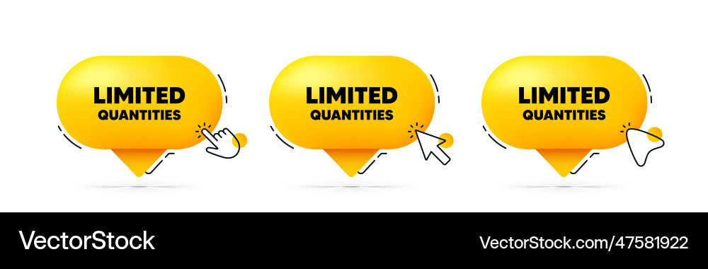 Limited quantities symbol special offer sign Vector Image