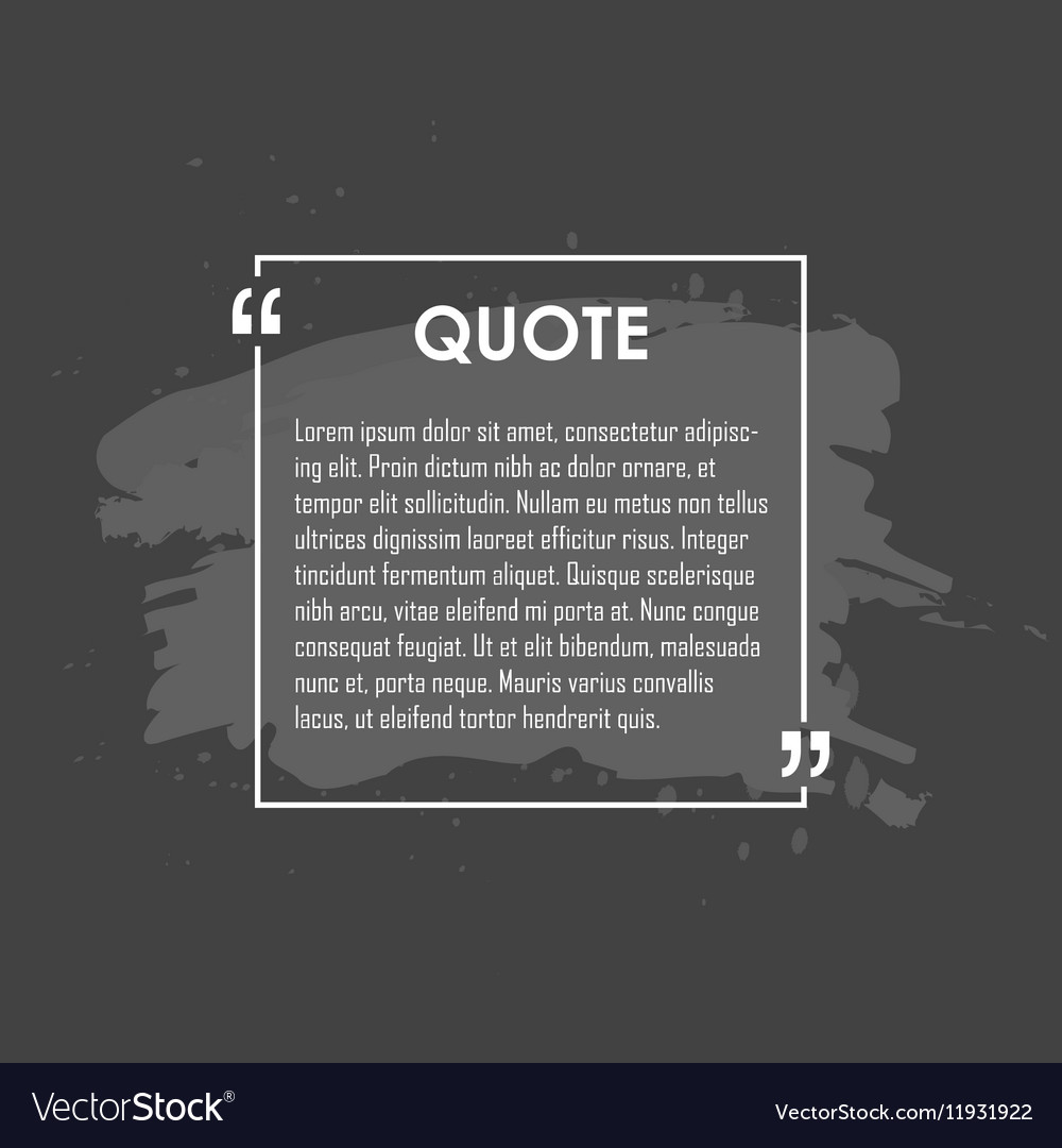 Quote text bubble commas note message Royalty Free Vector
