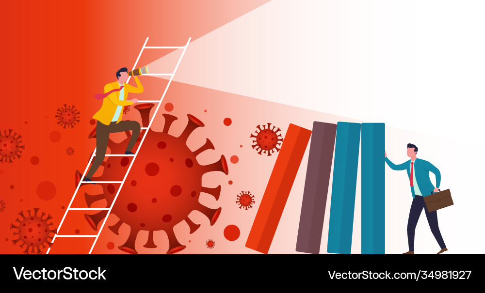 Business vision protection against virus Vector Image
