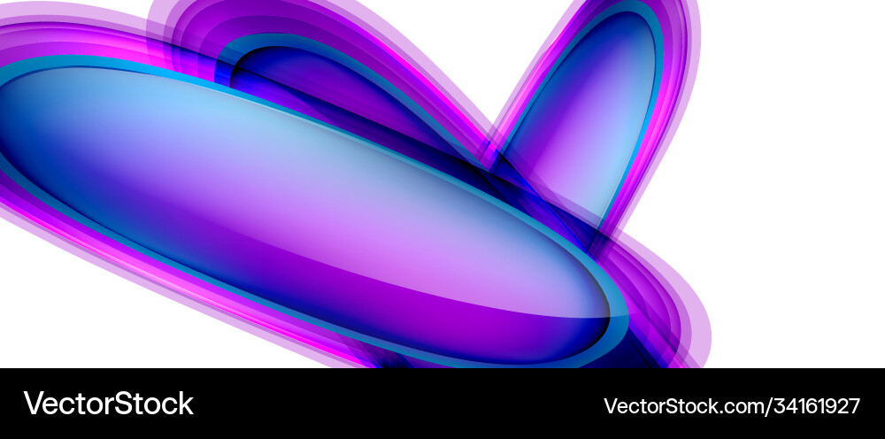 Circles and bubbles abstract background fluid Vector Image