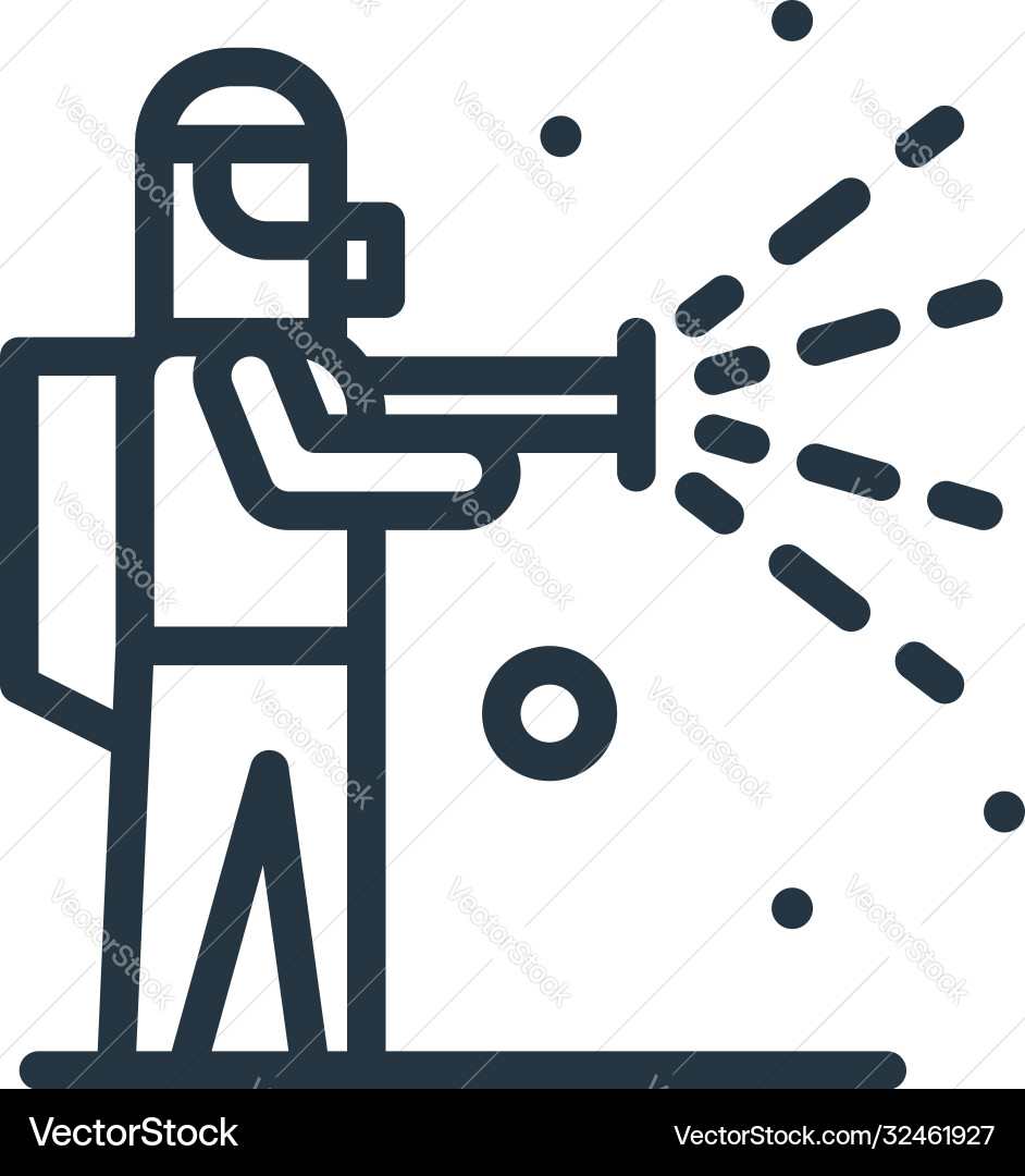 Disinfection icon isolated on white background Vector Image