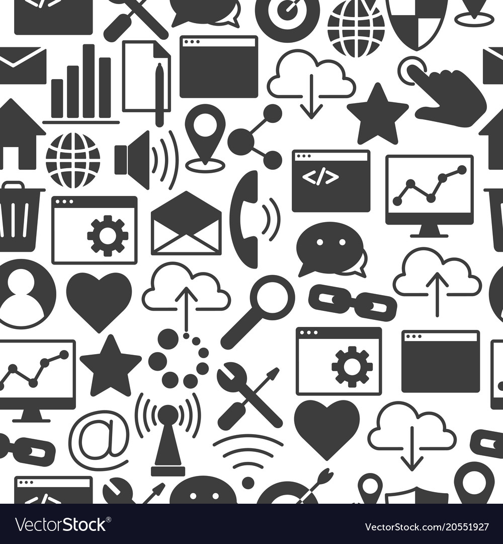 Web and computer basic icons Royalty Free Vector Image