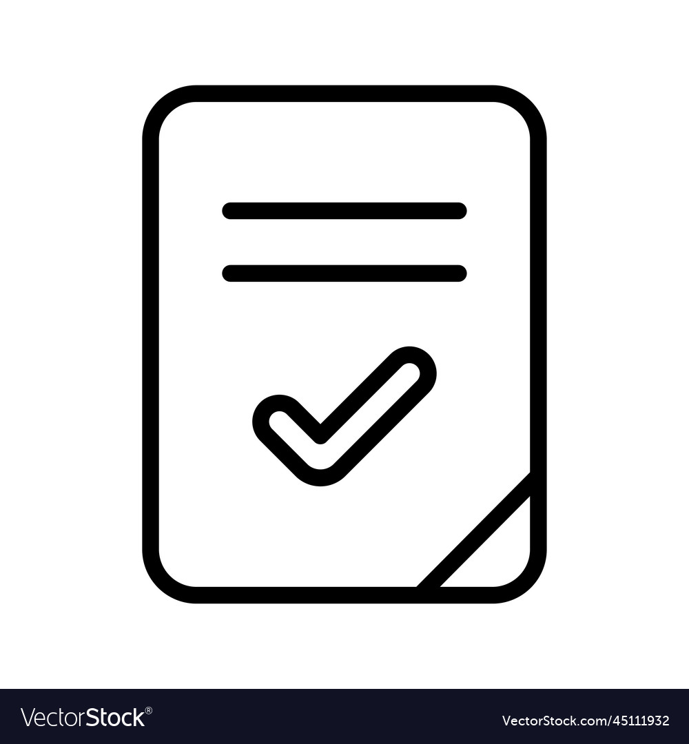 File checking icon Royalty Free Vector Image - VectorStock