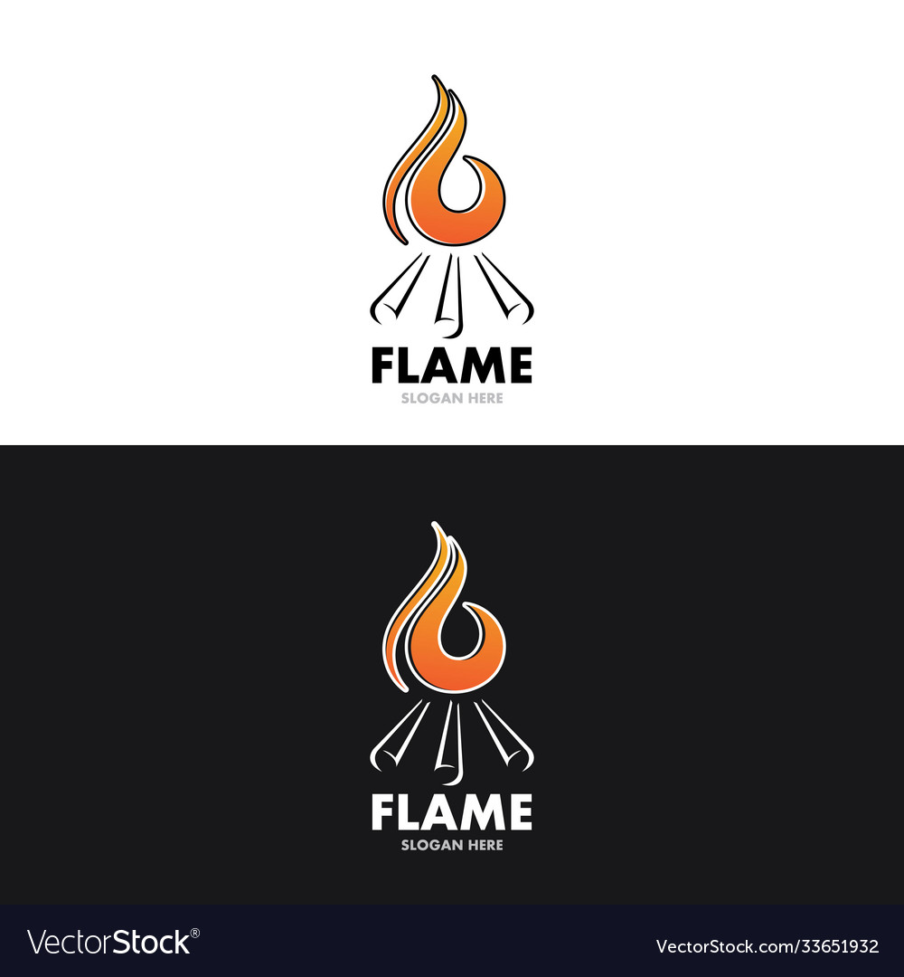 Fire flame design Royalty Free Vector Image - VectorStock