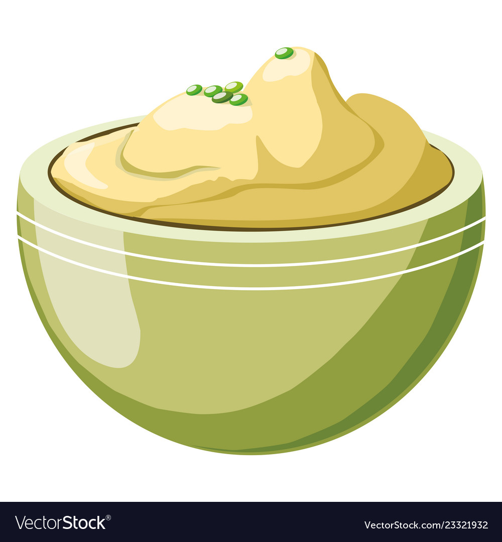 Mashed potatoes design Royalty Free Vector Image