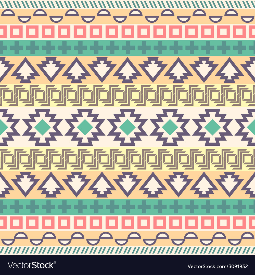 Seamless aztec pattern Royalty Free Vector Image