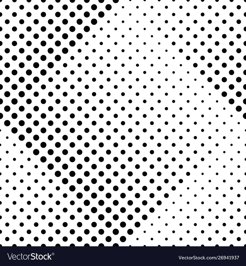 Abstract geometrical monochrome seamless dot Vector Image