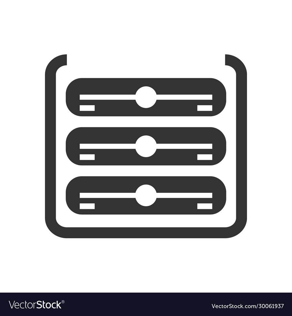 Database server icon Royalty Free Vector Image