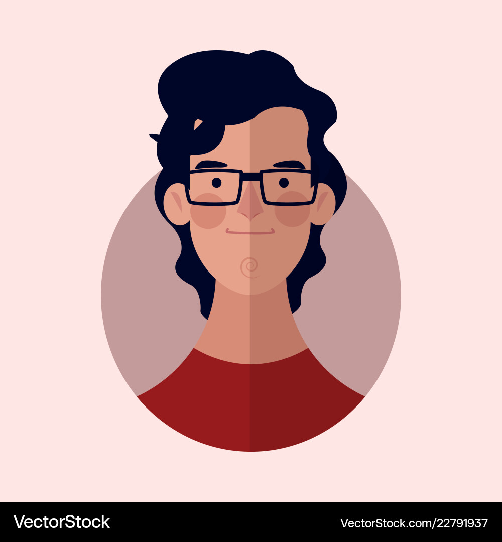 Man face cartoon Royalty Free Vector Image - VectorStock