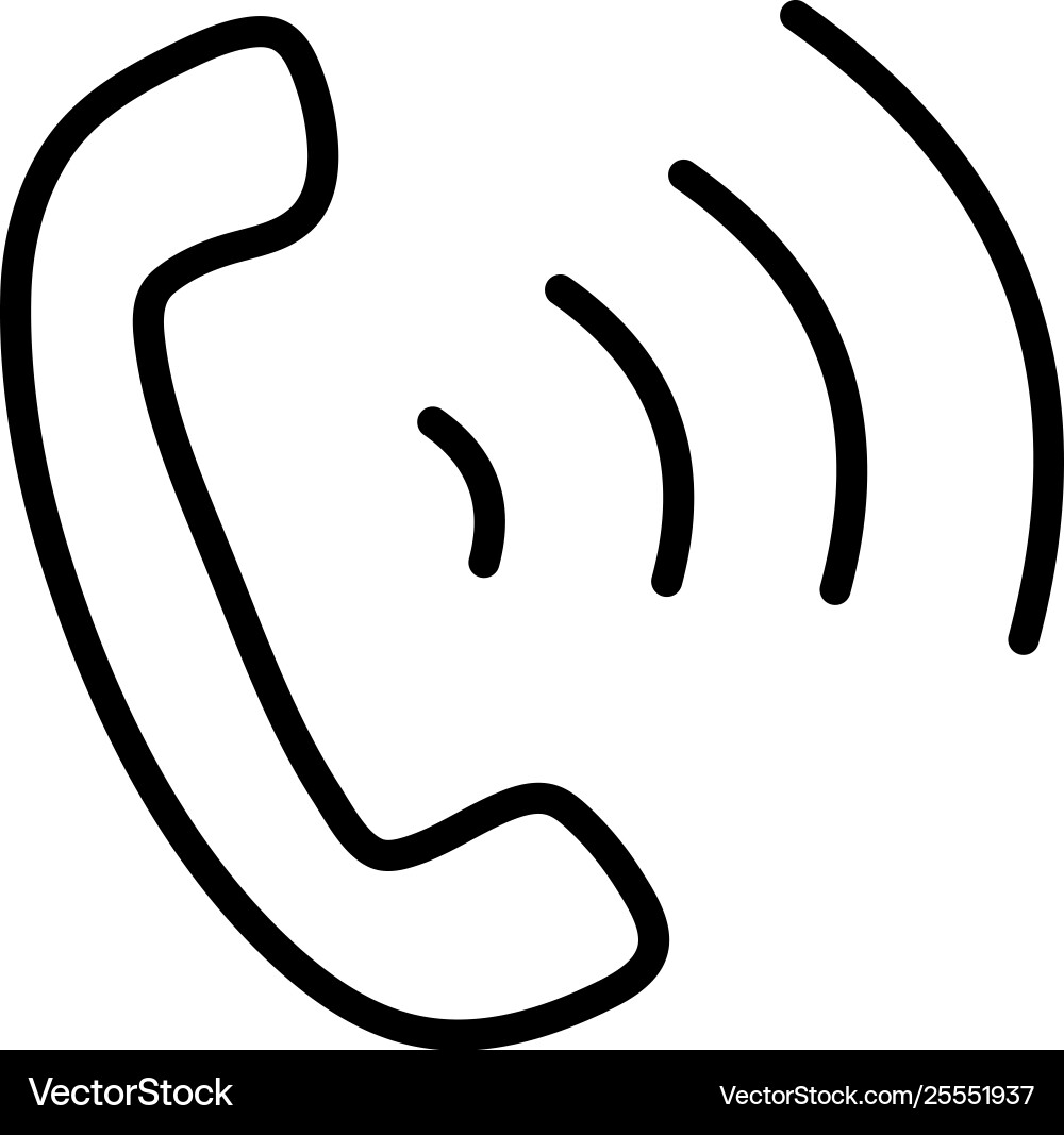 Simple phone icon in trendy flat style with white Vector Image