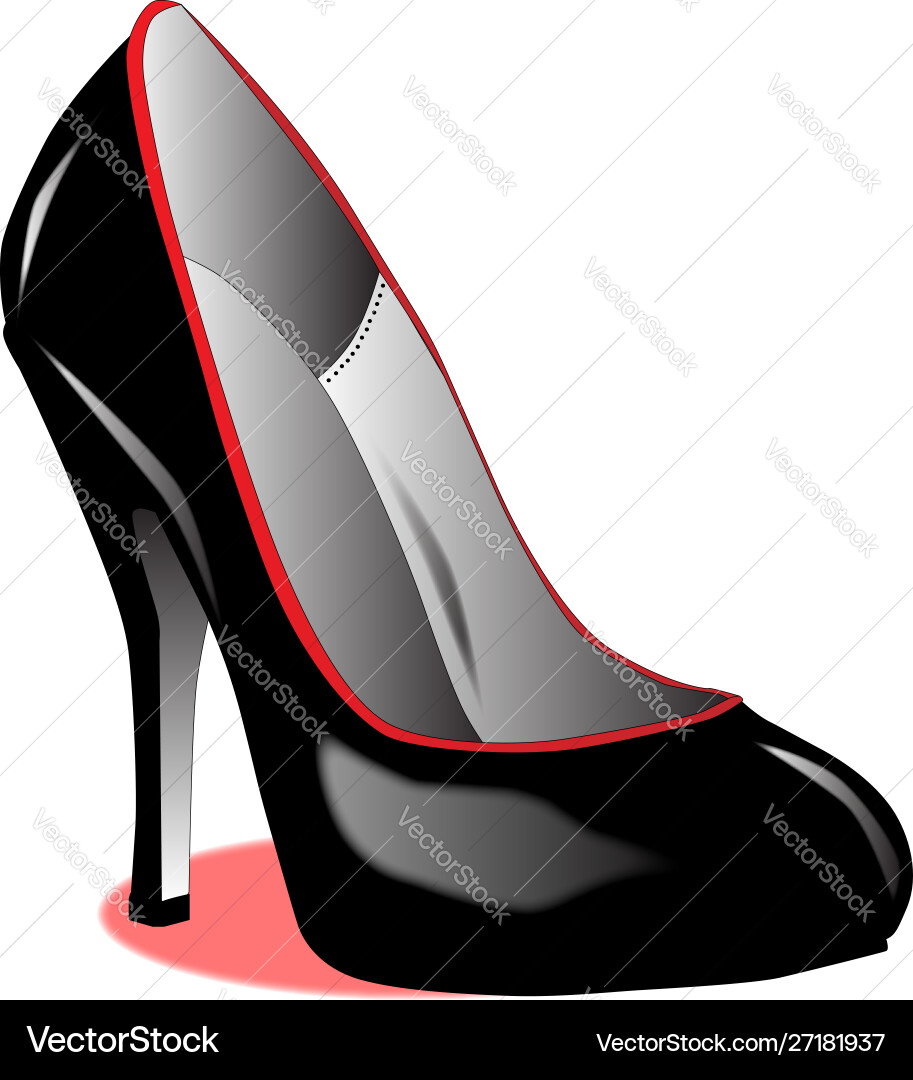 Stiletto heel shoe Royalty Free Vector Image - VectorStock