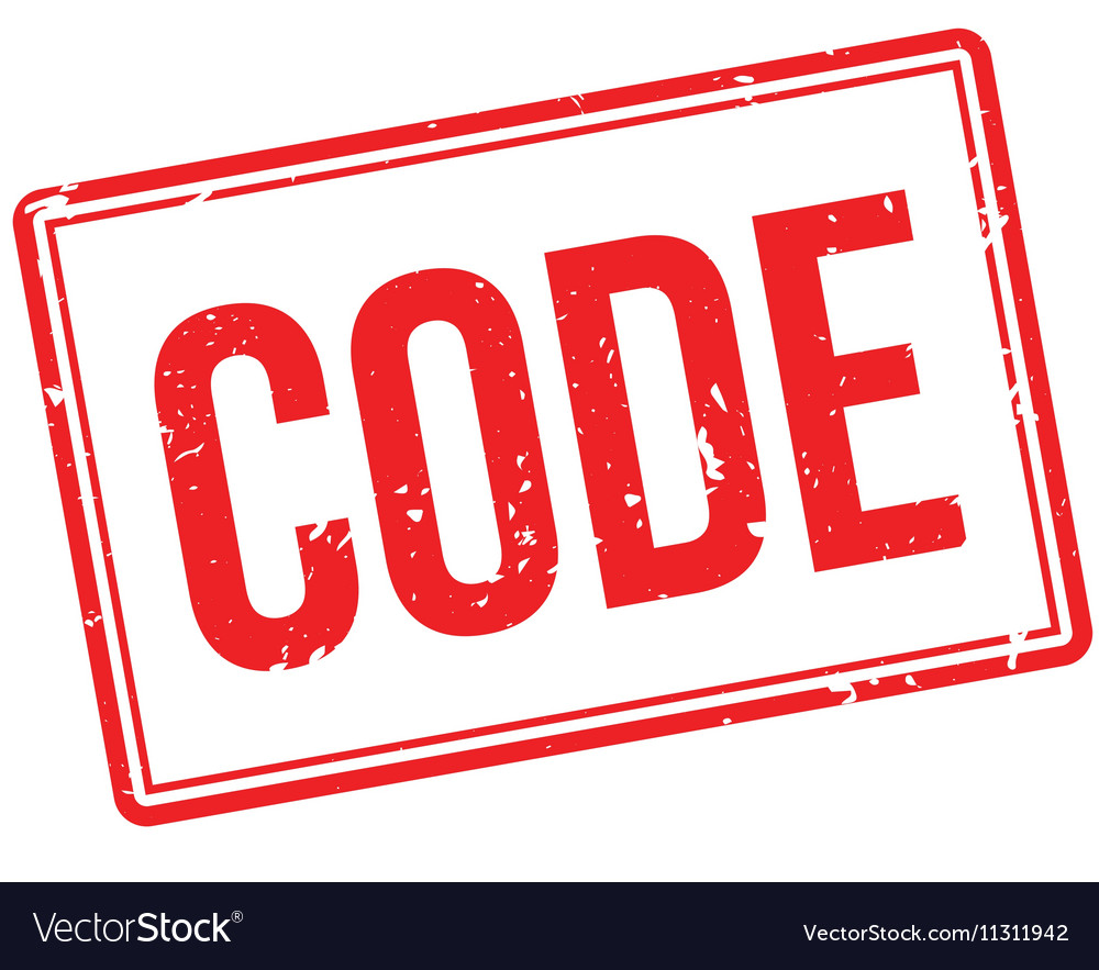 Code rubber stamp Royalty Free Vector Image - VectorStock