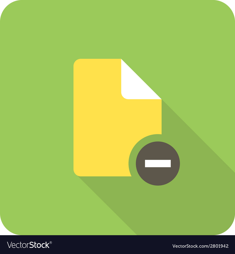 Delete file Royalty Free Vector Image - VectorStock