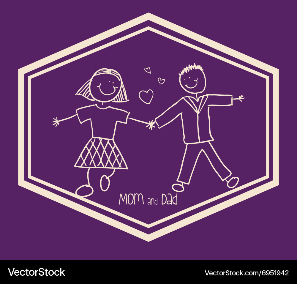 Family and roles design Royalty Free Vector Image