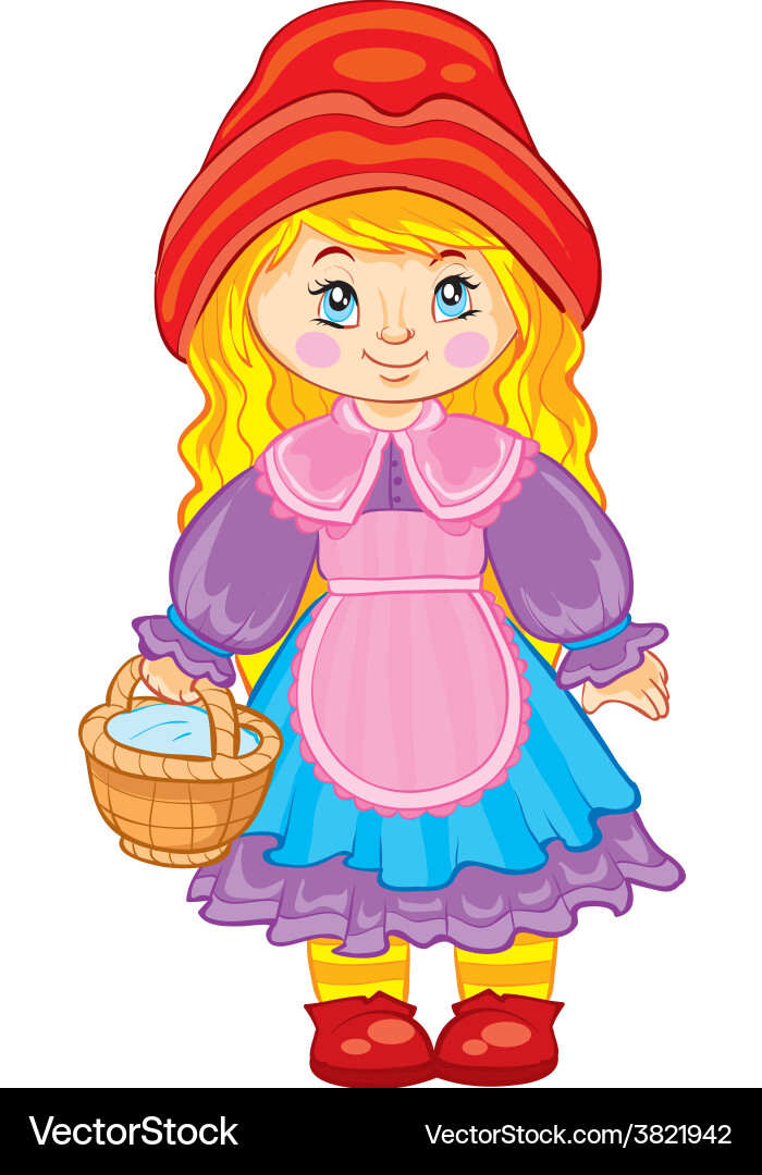 Little red riding hood Royalty Free Vector Image