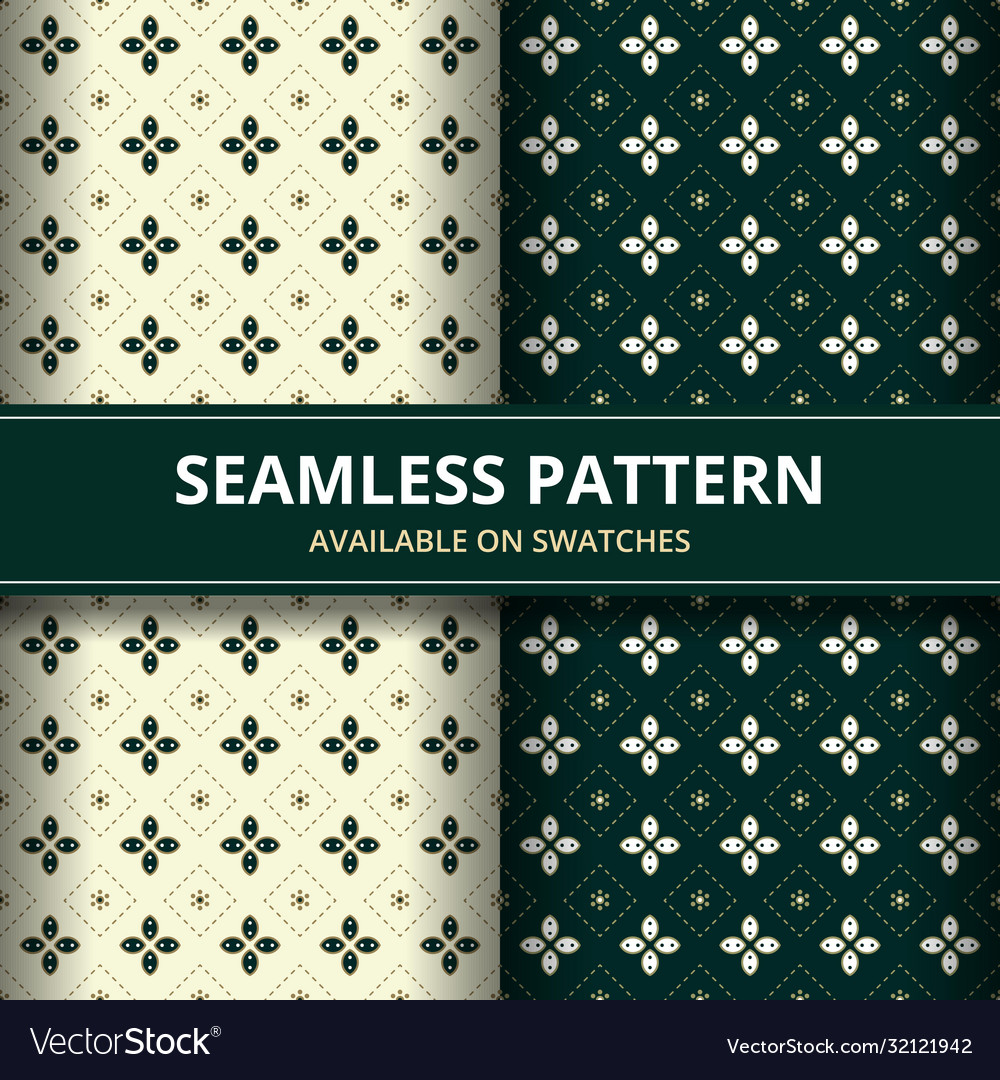 Set elegant traditional javanese indonesia Vector Image