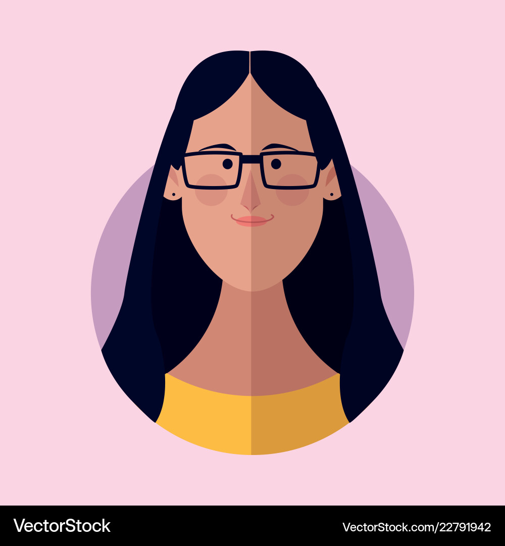 Woman face cartoon Royalty Free Vector Image - VectorStock