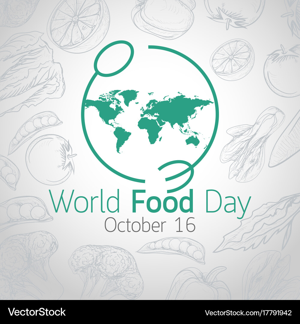 World food day icon Royalty Free Vector Image - VectorStock