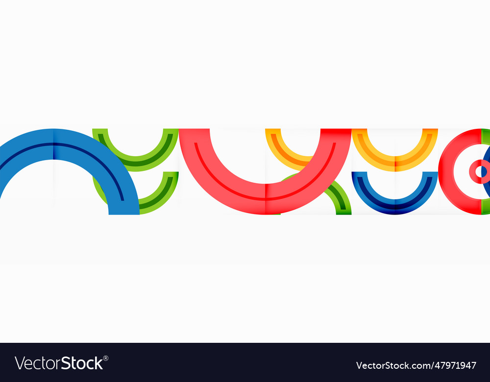 Circles are arranged in a grid pattern abstract Vector Image