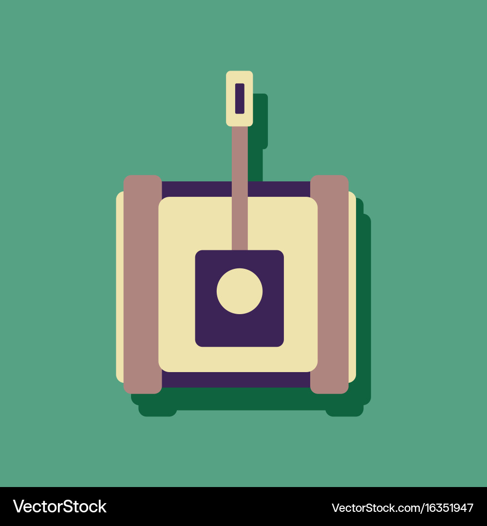 Flat icon design collection military tank Vector Image