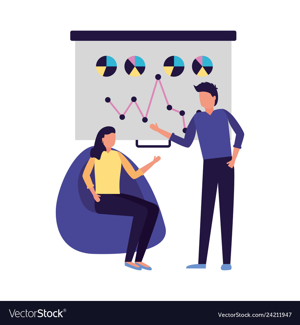 People business work Royalty Free Vector Image