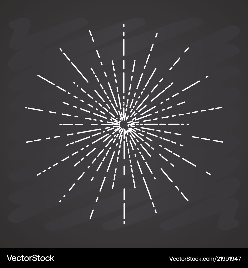 Retro sun bursts vintage radiant rays shape Vector Image