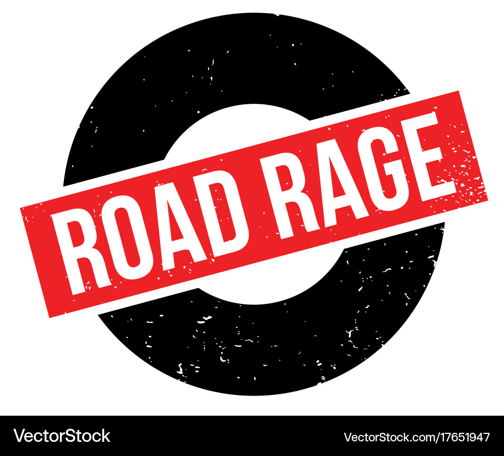 Road rage rubber stamp Royalty Free Vector Image