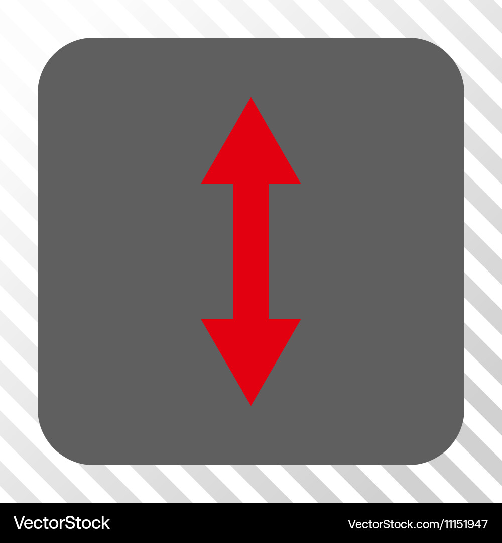 Vertical flip rounded square button Royalty Free Vector