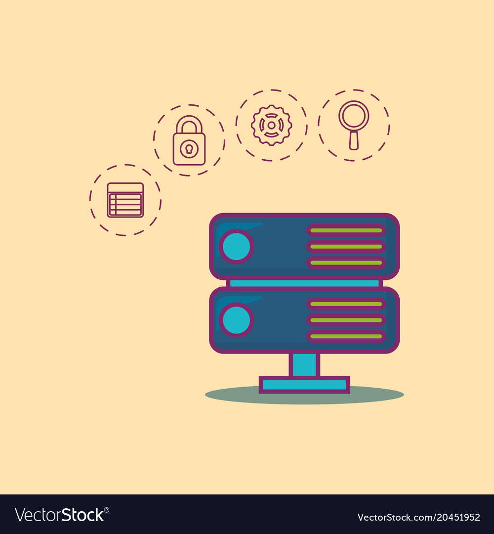 Big data design Royalty Free Vector Image - VectorStock